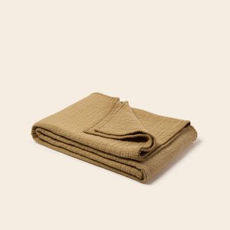 Madura Plaid Ilario Jaune paille et feston - JAUNE