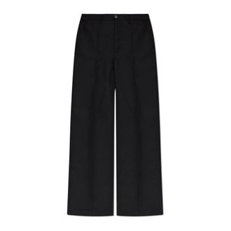 Rick Owens Woll-Anzughose mit weitem Bein - - Trousers - Herren - Schwarzk - W31