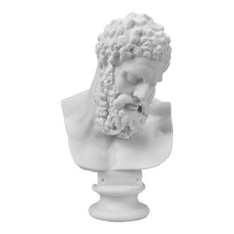 Generic Farnese Hercules B&uuml;ste griechische Statue Skulptur Gussmarmor Kopie 19,8 cm