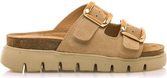 Mtng Flache Sandalen Damen Lion 54160 | 60337 | Suede Arena 251