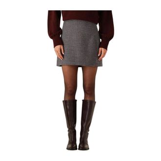 Modstr&ouml;m Brauner Minirock f&uuml;r Stilvolle Herbstabenteuer - - Skirts - Damen - Braun - L