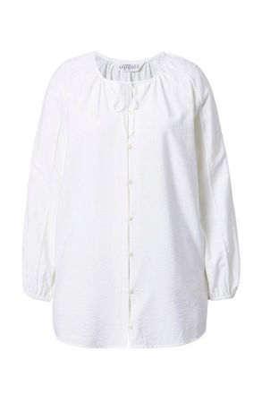 STUDIO UNTOLD Satinbluse Bluse A-Line Flecht-Details