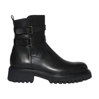 Guglielmo Rotta Schwarze Leder-Stiefeletten - - Shoes - Damen - Schwarzk - 40 EU