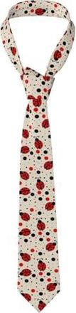 Generic Cravate Ladybugs Et Pois Rouges Et Noirs Confortable Cravates Fine Cravate Pour Homme Pour &Eacute;v&eacute;nements Travail C&eacute;l&eacute;brations
