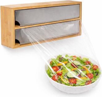 Quttin Papierrollenspender aus Aluminium und Folie 33,5 x 13 x 5,5 cm, optimale Gr&ouml;&szlig;e, Bunt