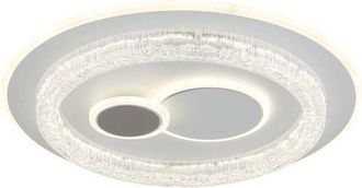 Globo Lighting Deckenleuchte Deckenlampe Wohnzimmerlampe LED wei&szlig; matt CCT Stufenwahl D 49.5 cm