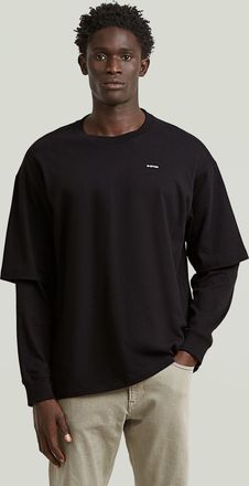 G-Star Double Sleeve Loose T-Shirt - Schwarz - Herren