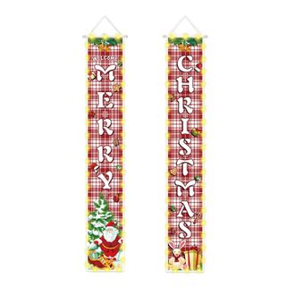 Generic Weihnachts-Willkommensdekoration - beleuchtetes -Banner, lebendiges, langlebiges, beleuchtetes festliches Tafelst&uuml;ck | Hochwertige, Wiederverwendbare 