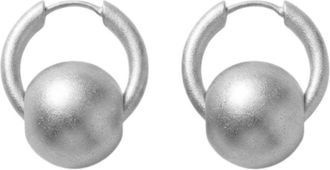 Dansk Copenhagen Solgerd Statement Huggie - - Accessories - Damen - Grau - ONE SIZE