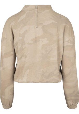 Urban Classics Sweatshirt Urban Classics Damen Ladies Camo Turtleneck Crew (1-tlg)