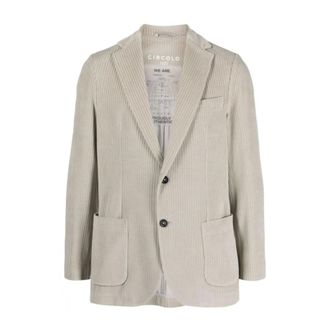 Circolo 1901 Homme, Vestes, Gris, Taille: L Veste Sportive en Duvet avec Col Rembourr&eacute;