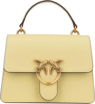 Pinko Pinko, Femme, Sacs, Jaune, Taille: ONE Size Mini Love Bag One Top Handle