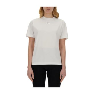 Off-white T-Shirt mit Logo - - Tops - Damen - Wei&szlig; - L