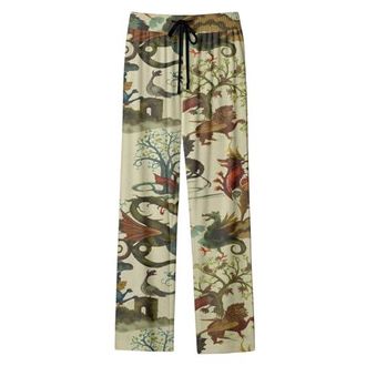 Generic Pantalon Taille Haute Vert Mom Gris Confortable Int&eacute;rieur Portefeuille Surv&ecirc;tement Jersey Ciel Long Vintage Decontracte Professionnel 80 Chevilles Mei