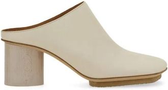 Uma Wang Slipper & Pantoletten - Leather Mule - Gr. 35 (EU) - in Weiß - für Damen