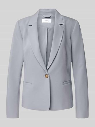 Comma Regular Fit Blazer mit Reverskragen und Paspeltaschen