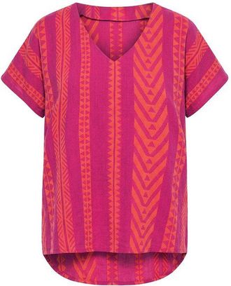 STUDIO UNTOLD Druckbluse Blusenshirt oversized Jacquard-Muster
