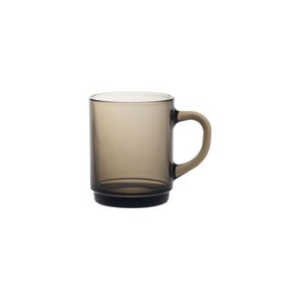 Duralex 4020CR06A1111 Versailles Kaffeetasse, Kaffeebecher, 260ml, Glas, braun, 6 Stück