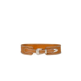 Oltre Western Belt - - Accessories - Damen - Beige - L/XL