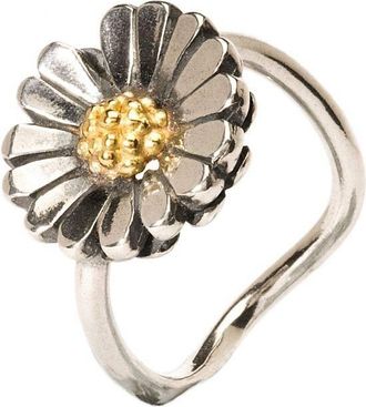 Trollbeads Damen-Ring The Daisy 925 Silber Gr. 55 (17.5) - TAGRI-00215