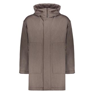 Herno Daunenjacke mit Kapuze und Rei&szlig;verschluss - - Coats - Herren - Braun - L