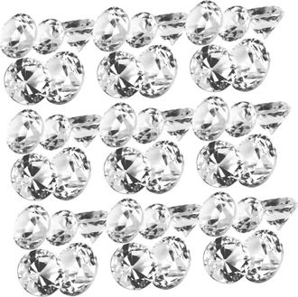 Supvox 500 St&uuml;ck Acryl Spitzdiamanten 3 8mm Transparent Tischdeko Strasssteine f&uuml;r Hochzeitsdekoration und Vasenf&uuml;ller