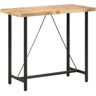 vidaXL vidaXL Bartisch 120x58x107 cm Raues Mangoholz