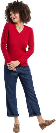 Armor Lux Damen V-Ausschnitt Locmin&eacute; aus Wolle und Acryl Pullover, Pillard, 44