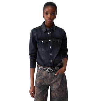 Liu Jo Chemise en jean - Femme - Blouses et Chemises - Gris - Taille: 42 FR
