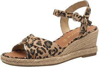 Tamaris Femme Damen 1-28367-42 Sandale cale, L&eacute;opard, 39 EU