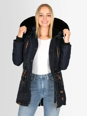 Navahoo Winterjacke Navahoo Mangala Princess Damen Winterjacke B873 mit abnehmbarer Kapuze