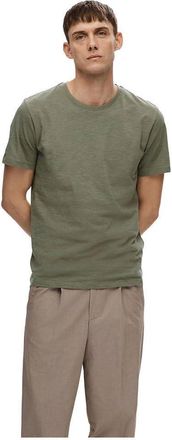 Selected Selected Homme Herren Slhaspen Slub O-Neck Tee Noos T-Shirt, Vetiver, XXL EU