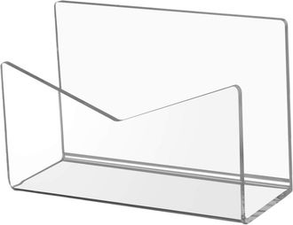 BESTONZON Transparenter Acryl Briefhalter und Dokumentenorganizer Stabiler Schreibtisch Briefst&auml;nder Wiederverwendbare B&uuml;roablage f&uuml;r Post und Unterlagen