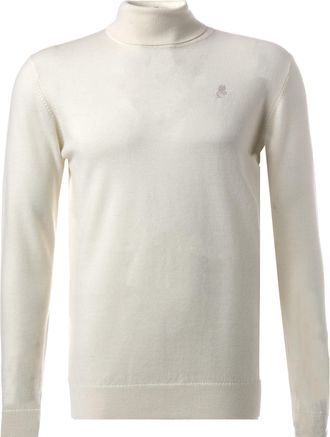 Karl Lagerfeld Herren Rollkragenpullover weiß unifarben
