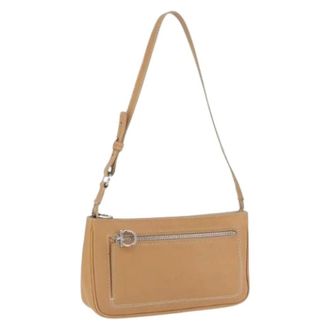 Ferragamo Pochette daccessoires Pre-owned - Femme - Pre-owned - Beige - Taille: ONE Size