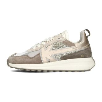 Kaotiko Beige Glam Sneakers f&uuml;r Frauen - - Shoes - Damen - Mehrfarbig - 38 EU