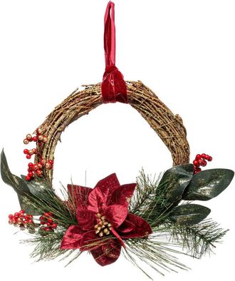 F&eacute;&eacute;ric Lights & Christmas FEERIC CHRISTMAS Weihnachtskranz Weihnachtsstern D 38 cm