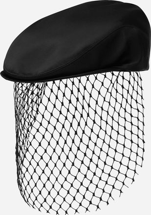 Dolce & Gabbana Coppola Aus Seidensatin Mit Schleier - Frau H&uuml;te Und Handschuhe Schwarz 58