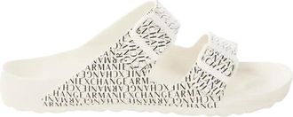 Emporio Armani Homme, Chaussures, Blanc, Taille: 41 EU Unlimited Logo Claquette