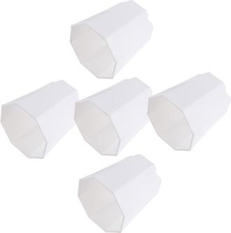 Yardwe 5stücke Weißer Sukkulententopf Aus Strapazierfähigem Harz Mit Abflusslöchern Einfache Und Dekorative Pflanzgefäße Für Zuhause Und Garten Für Pflanzenl