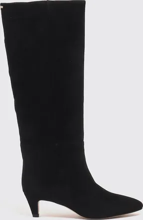 Twinset Kniehohe Stiefel aus Wildleder mit mittlerem Stilettoabsatz