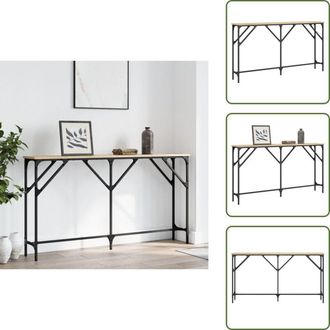 vidaXL The Living Store Konsolentisch Sonoma-Eiche 140x23x75 cm Holzwerkstoff - Holzwerkstoff