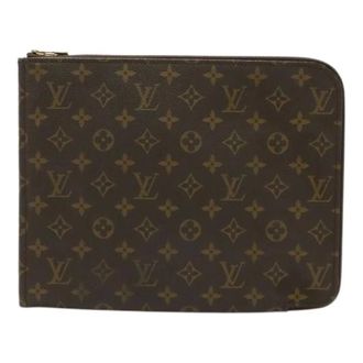 Louis Vuitton Pre-owned Monogram Poche Document Clutch - Homme - Pre-owned - Brun - Taille: ONE Size