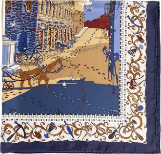 Ferragamo Femme, Accessoires, Multicolore, Taille: ONE Size Palazzo Silk Scarf