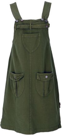 Guru Shop Latzrock, Trägerkleid, Hippierock - Olive, Damen, Baumwolle, Size:XL