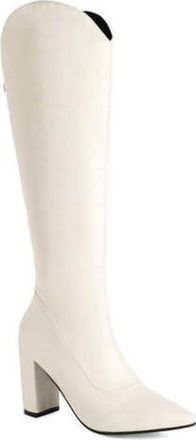 Generic Bottes dhiver hautes pour femme avec fermeture &eacute;clair dans le dos, motif &eacute;cossais tendance, mollet large, d&eacute;contract&eacute;, bureau, f&ecirc;te, beige, 39.5 EU