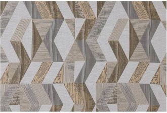 HOME MAISON Homemaison - Rideau tendance motif courbe design - 135x240cm - Beige