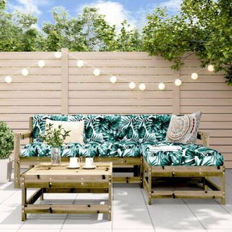 vidaXL vidaXL 5-tlg. Garten-Lounge-Set Kiefernholz Impr&auml;gniert