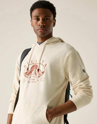Regatta Cozy Cline - Sweat &agrave; capuche - Blanc cass&eacute; et brique