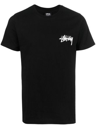 St&uuml;ssy t-shirt &agrave; logo imprim&eacute; - Noir